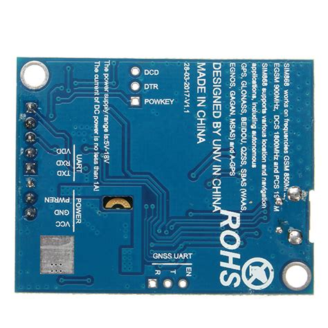 sim868 development board gsm gprs bluetooth gps module with two antenna