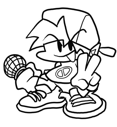 Dibujos De Friday Night Funkin Para Colorear E Imprimir Novalena