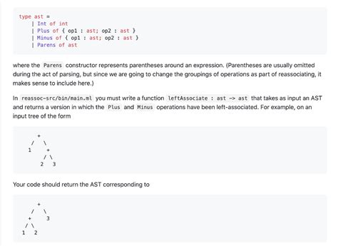 Turning Right Associative Into Left Associative