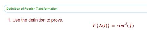 Solved 1 Use the definition to prove F Λ t sin2 f Chegg com