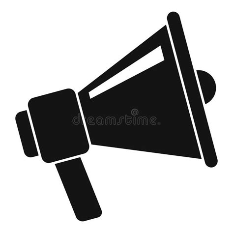 Referral Program Megaphone Icon Simple Style Stock Vector