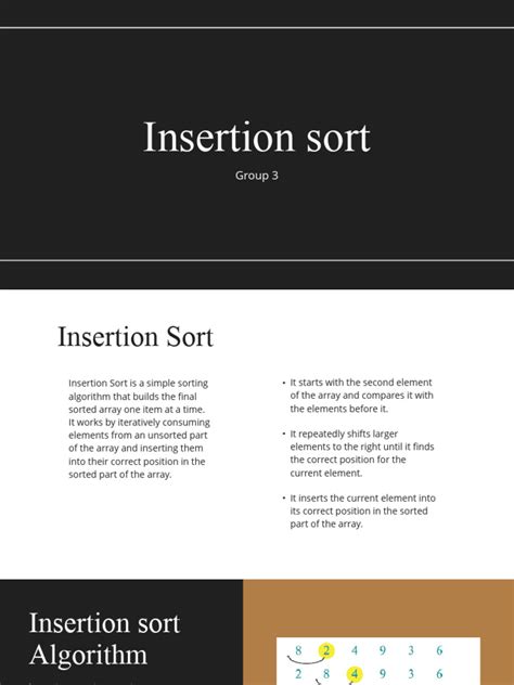 Group 3 Insertion Sort Pdf Algorithms Algorithms And Data Structures