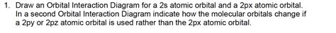 Solved Draw An Orbital Interaction Diagram For A S Chegg