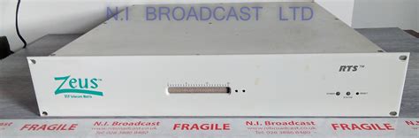 RTS Telex 24channel Intercom Talkback Mainframe N I Broadcast Ltd