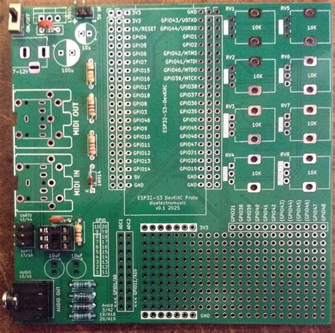 Esp32 S3 Devkit Experimenter Pcb Build Guide Simple Diy Electronic Music Projects