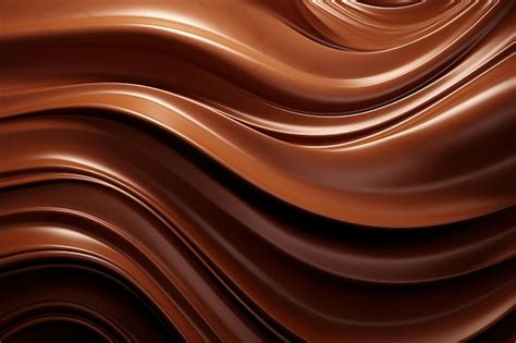 Premium Photo Sensational Cocoa Chocolate Waves In Abstract Background