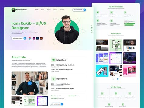 Rakib Hassan On Linkedin Uiuxdesign Portfoliodesign Landingpage