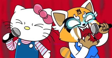 Retsuko And Hello Kitty By Smollcinnamonroll A R Aggretsuko