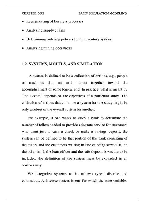 Solution Modeling Simulation Organized Basic Simulation Modeling