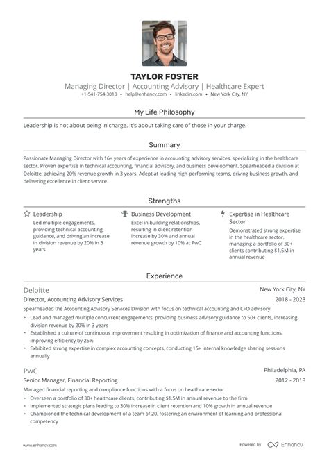 5 Managing Director Resume Examples Guide For 2024