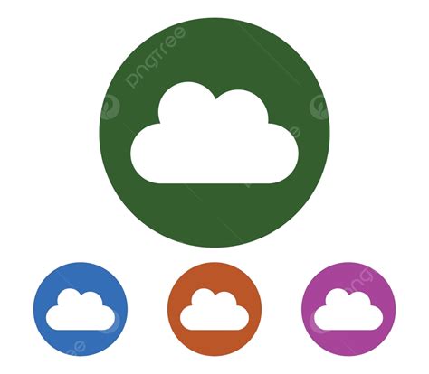 Cloud Icon Concept Informational Computing Vector Concept Informational Computing Png And