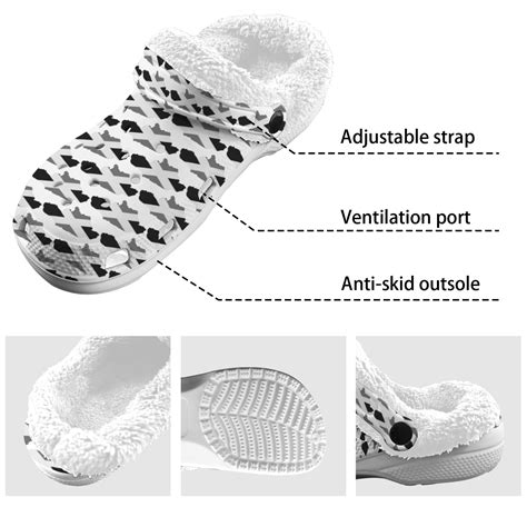Jamaican Flag Gray Maps Fleece Lined Foam Clogs For Adults Id D7258179