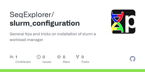 Slurm Configuration Slurm Installation Info Md At Main · Seqexplorer Slurm Configuration · Github