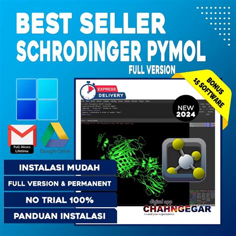 jual schrodinger pymol 2024 full version pymol 3 0 3 software sistem