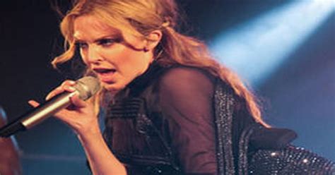 Kylie Minogue Kisses A Girl Daily Star