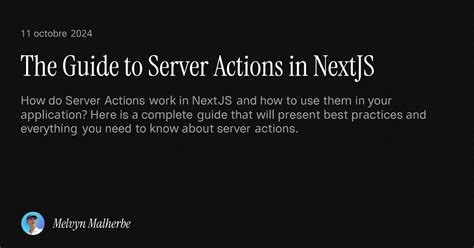 The Guide To Server Actions In Nextjs