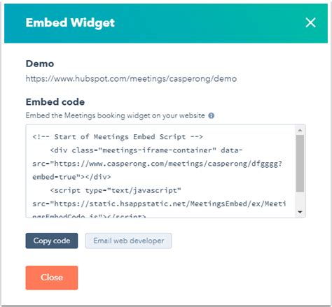 Embed The Scheduling Widget On A Page