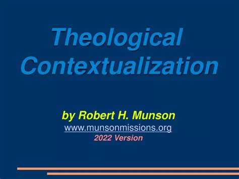 Ppt Contextualization Of Theology Powerpoint Presentation Free