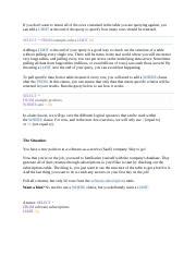 Specifying You Results CIS SQL Lab Docx If You Don T Want To Return All Of The Rows