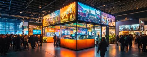 It Convention Energy Long Exposure Captures Motion Blur At Demo Booth Stock Photo Image Of