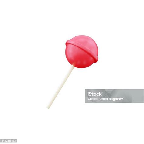 3d 렌더링 롤리팝 3d 렌더링 라운드 캔디 3d 렌더링 흰색 배경에 분홍색 막대 사탕 3차원 형태에 대한 스톡 사진 및 기타 이미지 3차원 형태 개념 과일 Istock