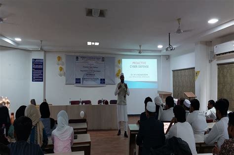 Guest Lecture On Proactive Cyber Defense Lords Institute Of
