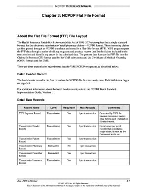 Ncpdp Data Dictionary Fill Online Printable Fillable Blank PdfFiller