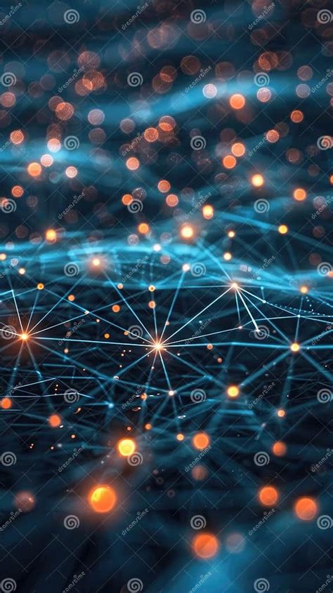 Network Of Glowing Data Points And Connections Showcasing Ai Insights