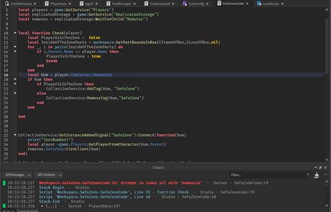 safe zone error scripting support developer forum roblox