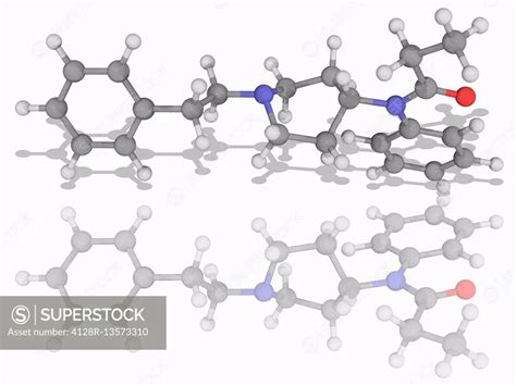 Fentanyl Molecular Model Of The Drug Fentanyl C22 H28 N2 O A Synthetic Narcotic Analgesic