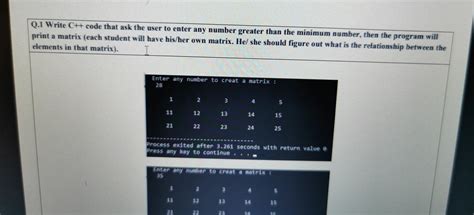 Solved Q1 Write C Code That Ask The User To Enter Any