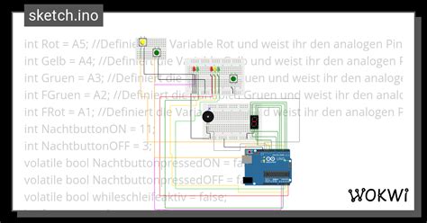 Ampelschaltung Kommentiert Copy 2 Wokwi ESP32 STM32 Arduino Simulator
