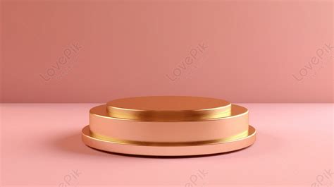 금 제품을 위한 연단의 핑크 3d 렌더링 모형 배경 3d 렌더링 배경 분홍색 배경 이미지 Hd 모형 3d 렌더링 분홍색 배경 사진 무료 다운로드 Lovepik