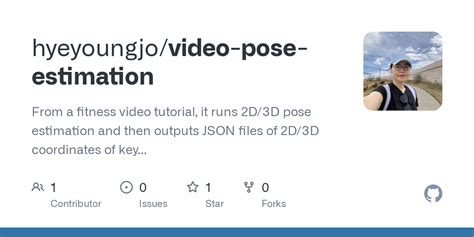 Github Hyeyoungjo Video Pose Estimation From A Fitness Video