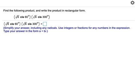Solved Find The Following Product And Write The Product In Chegg Com