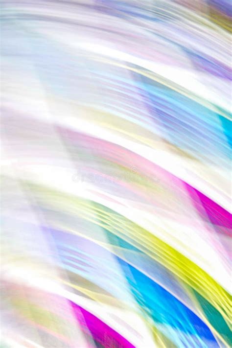 Colorful Flowing Chromatic Holographic Dynamic Waves Stock Image