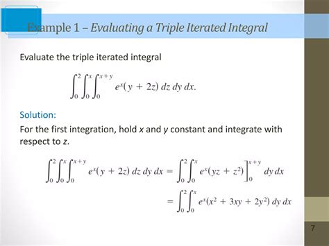 Triple Integrals And Applications Ppt Physics Science