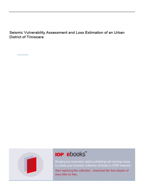 Seismic Vulnerability Assessment And Loss Estimati Pdf