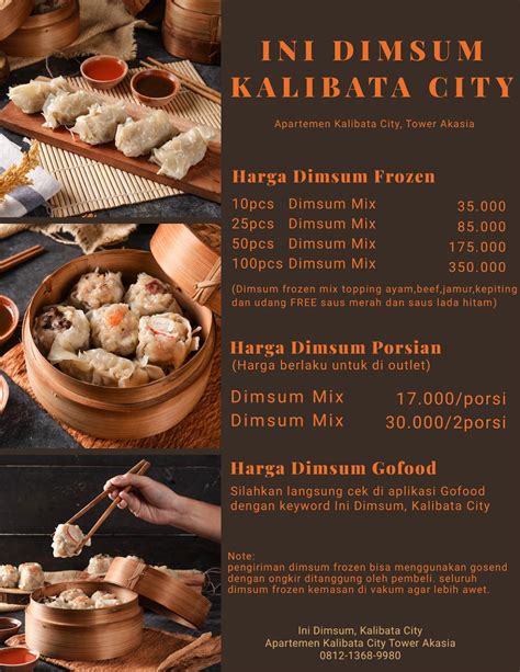 Menu At Ini Dimsum Kalibata City Restaurant South Jakarta