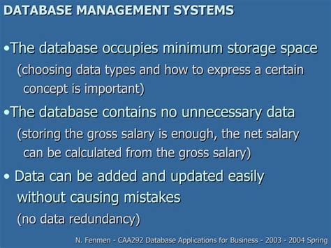 Database Management System Presentation Ppt
