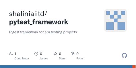 github shaliniaiitd pytest framework pytest framework for api