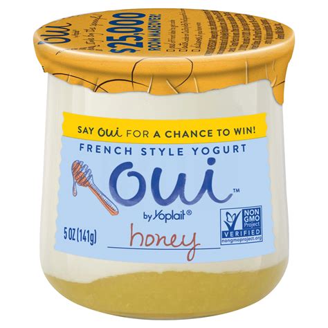 Yoplait Oui Gluten Free Honey French Style Yogurt 5 Oz —