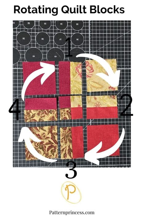 How To Make A Disappearing Four Patch Quilt Block Pattern Princess