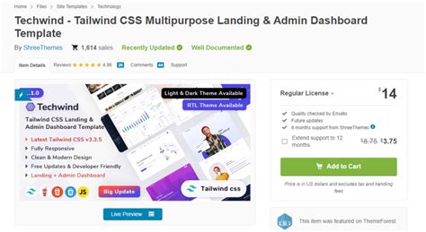 [share] techwind tailwind css multipurpose landing page template
