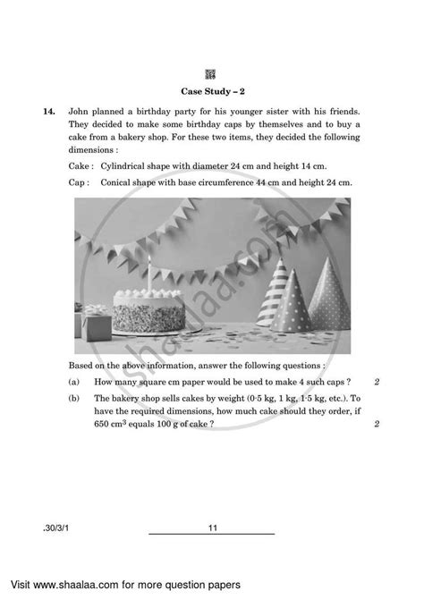 Mathematics 2021 2022 English Medium Class 10 Standard 3031