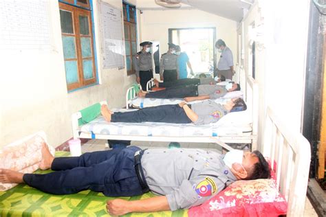 ကျောက်ဖြူမြို့၌ ၇၇ နှစ်မြောက် တပ်မတော်နေ့အား ဂုဏ်ပြုကြိုဆိုသောအားဖြင့် မြန်မာ နိုင်ငံ ရဲတပ်ဖ