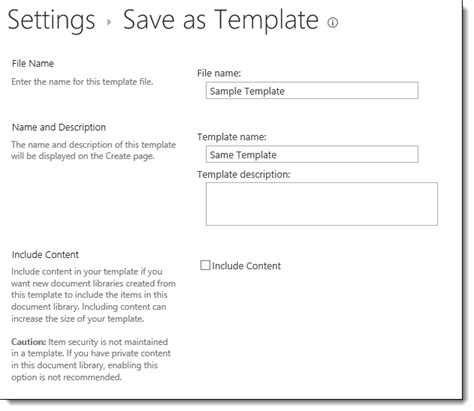 Create And Save A Sharepoint Document Library Template Macroview