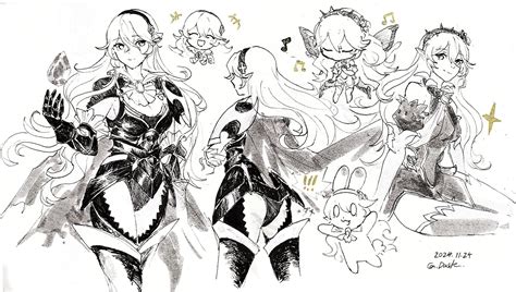 Corrin Corrin Corrin And Corrin Fire Emblem And 2 More Drawn By
