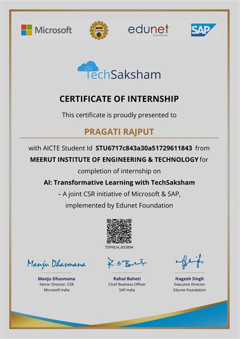 Techsaksham Facerecognition Machinelearning Attendancemanagement Pragati Rajput