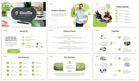 Shuffle Multipurpose Powerpoint Template Incl Annual And Corporate